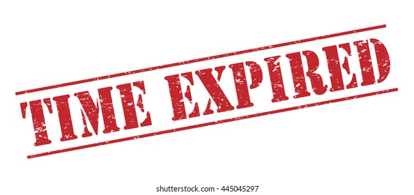 Time Expired Vector Stamp On White Stock Vector (Royalty Free ...