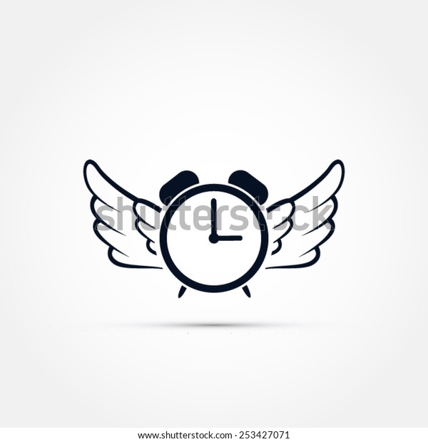 Time Flies Illustration Stock Vector (Royalty Free) 253427071