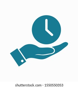 Time Hand Vector Icon Stock Vector (Royalty Free) 1550550353 | Shutterstock