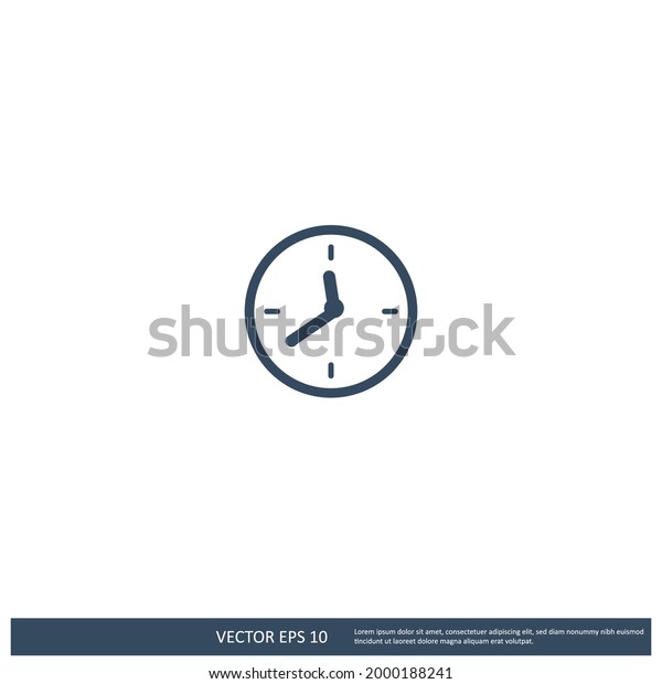 Time Icon Allday Symbol Logo Template Stock Vector (Royalty Free ...