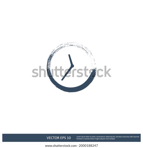 Time Icon Allday Symbol Logo Template Stock Vector (Royalty Free ...