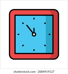 Time Icon Colored Outline Stock Vector (Royalty Free) 2084919127 ...