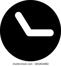 Time Icon On White Background Isolated Stock Vector (Royalty Free ...
