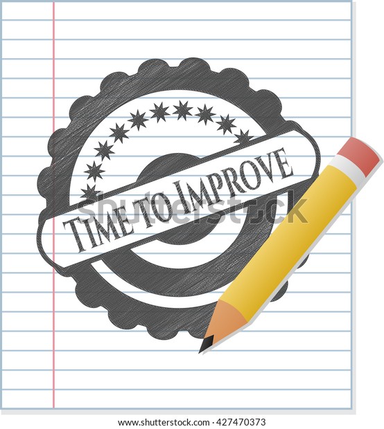 Time Improve Draw Pencil Strokes Stock Vector (Royalty Free) 427470373 ...