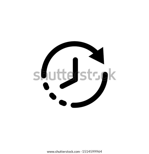 Time Left Icon Vector Graphic Illustration Stock Vector (Royalty Free ...