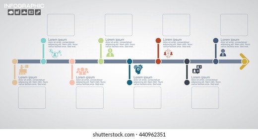 Vector Timeline Infographics Template Chart Diagram Stock Vector ...