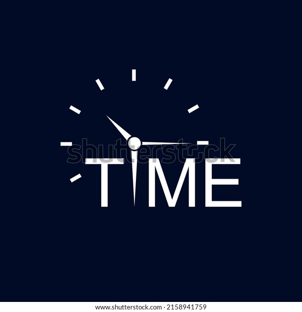 Time Logo Design Clock Icon Creative Stock Vector (Royalty Free ...