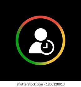 Time Management App Icon Stock Vector (Royalty Free) 1208128813