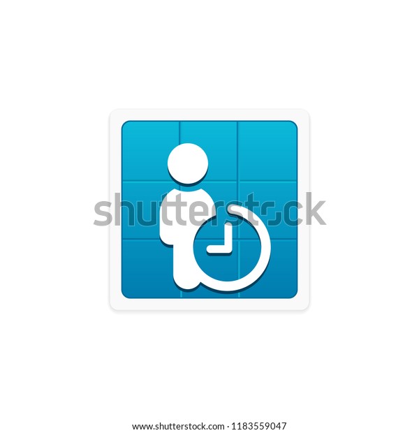 Time Management App Icon Stock Vector (Royalty Free) 1183559047 ...