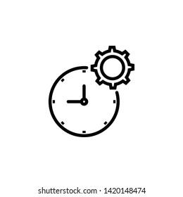 Production Clock Icon Stock Vector (Royalty Free) 316329050 | Shutterstock