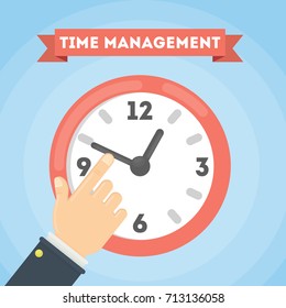 Time Control Concept Organization Process Vector 库存矢量图（免版税）1156238260 ...