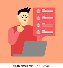 Time Management Control Target Productivity Business Stock Vector ...