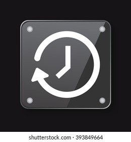 Time Management Icon Transparent Material Design Stock Vector (Royalty ...