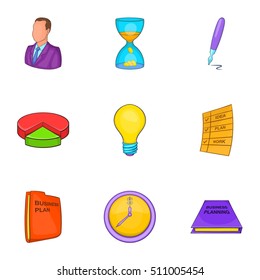 Time Management Icons Set Cartoon Illustration Stock Vector (Royalty ...
