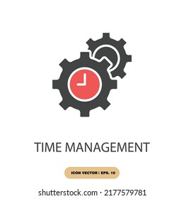 Time Management Icons Symbol Vector Elements Stock Vector (Royalty Free ...