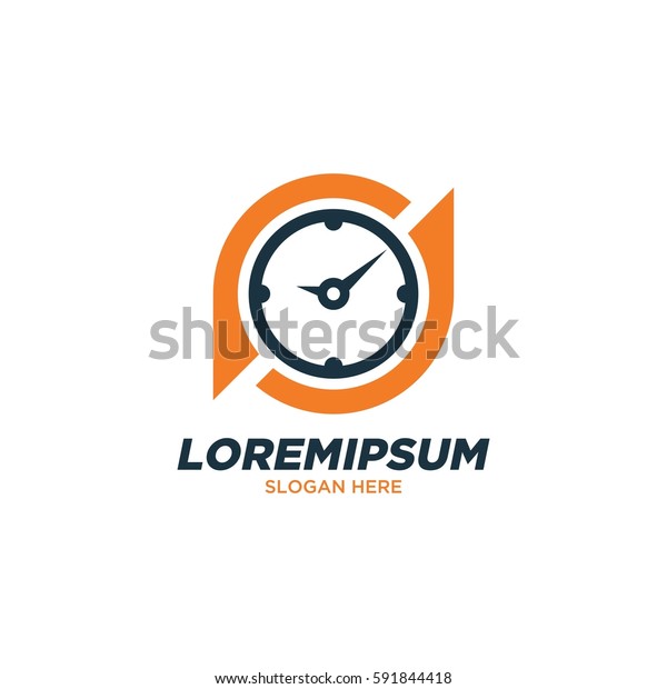 Time Management Logo Concept Precision Time Stock Vector (Royalty Free ...