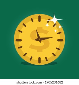 Time Money Background Design Concept Stock Vector (Royalty Free ...