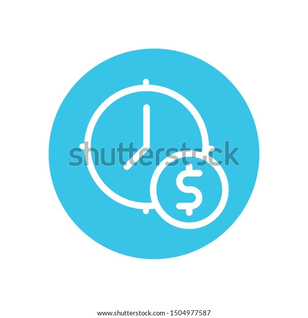 Time Money Icon Vector Stock Vector (Royalty Free) 1504977587 ...