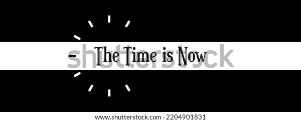 Time Now Sign On White Background Stock Vector (Royalty Free ...