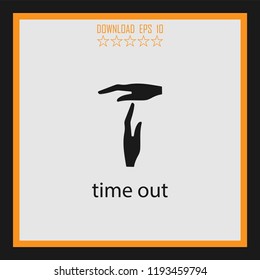 Time Out Vector Icon Stock Vector (Royalty Free) 1193459794 | Shutterstock
