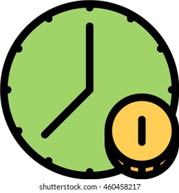 Time Outline Icon Stock Vector (Royalty Free) 460458217 | Shutterstock