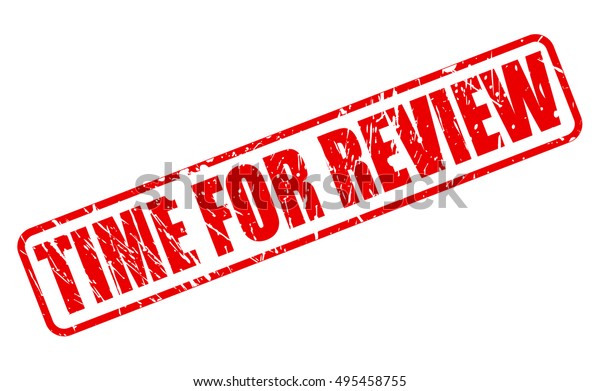 Time Review Red Stamp Text On Stock Vector (Royalty Free) 495458755 ...