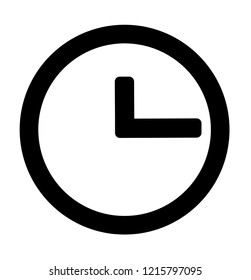 Time Sign Vector Clock Vector Stock Vector (Royalty Free) 1215797095 ...