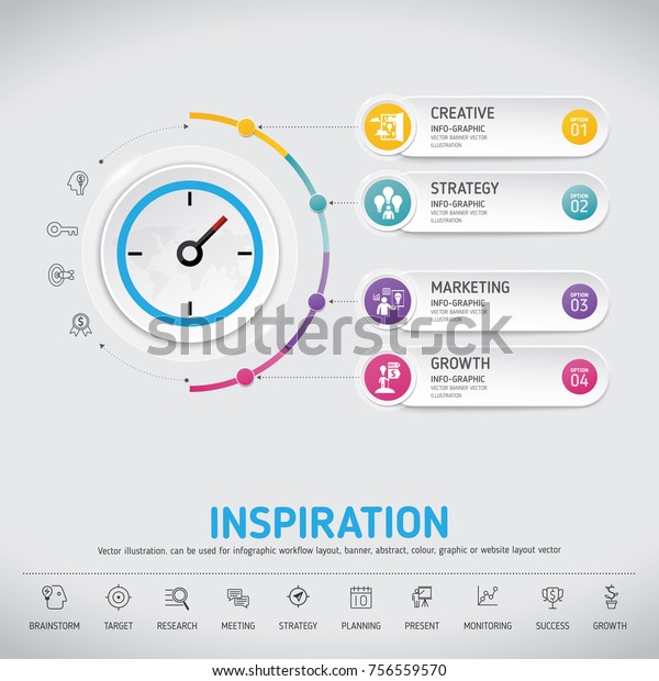 Time Success Template Modern Info Graphic Stock Vector (Royalty Free ...