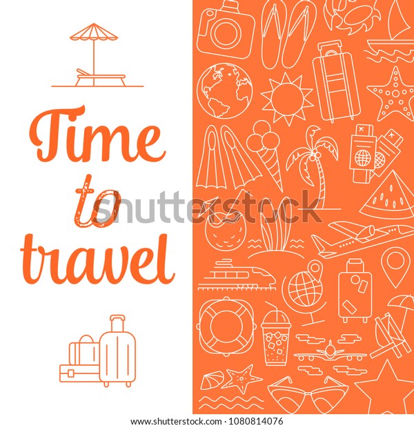 Time Travel Background World Travel Colored Stock Vector (Royalty Free ...