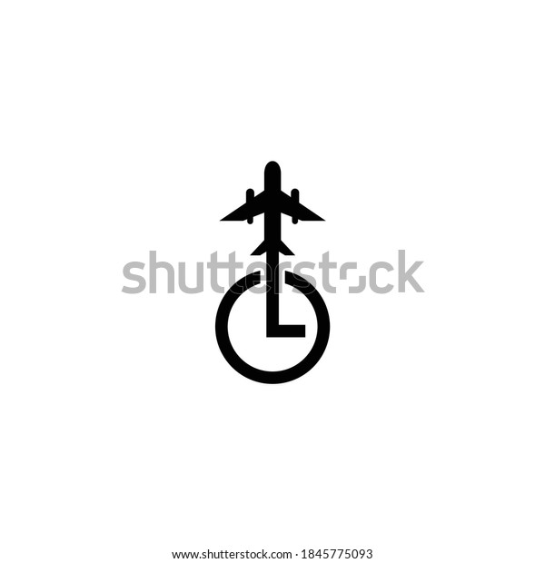 Time Travel Logo Logo Wall Clock Stock Vector (Royalty Free) 1845775093 ...