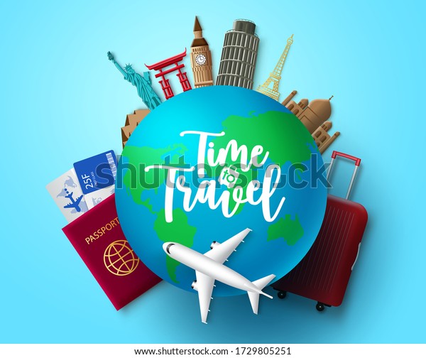 Time Travel Vector Concept Design Time Stock Vector (Royalty Free ...