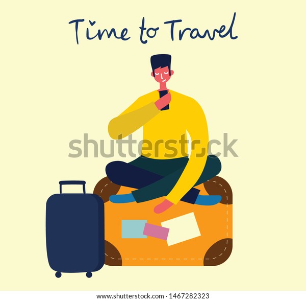 Time Travel Vector Illustration Isolated Young: เวกเตอร์สต็อก (ปลอดค่า ...