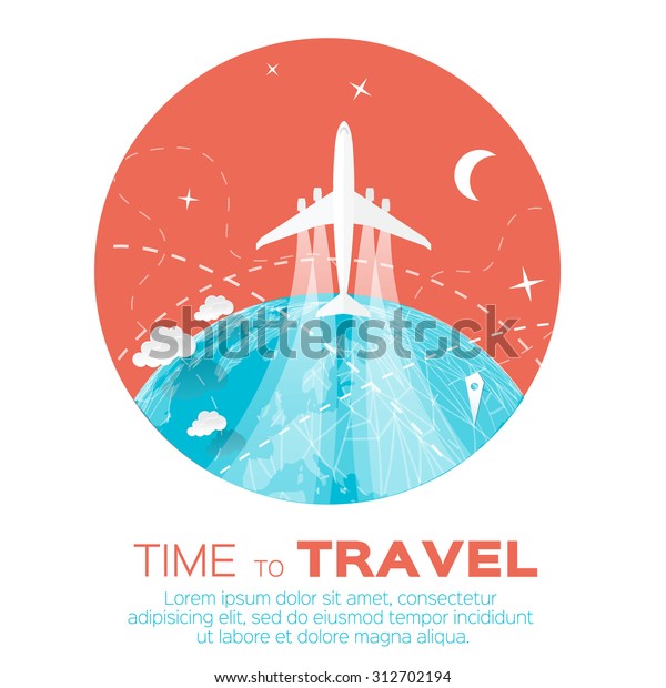 Time Travel World Map Background Polygonal Stock Vector (Royalty Free ...