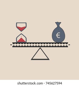 Time Vs Money Stock Vector (Royalty Free) 745627594 | Shutterstock