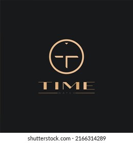 Time Watch Logo Elegant Timepiece Stores Stock Vector (Royalty Free ...