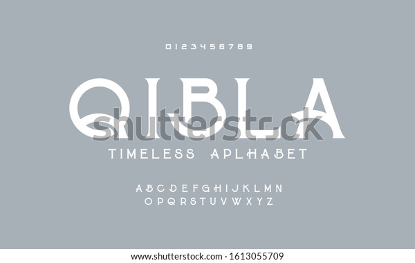 Timeless Alphabet Font Awesome Typeface Z Stock Vector (Royalty Free ...