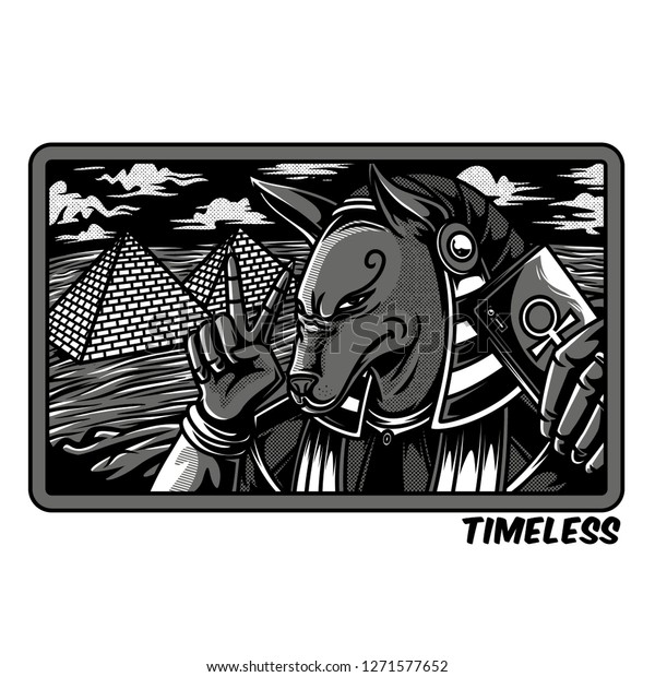 Timeless Black White Illustration Stock Vector (Royalty Free ...