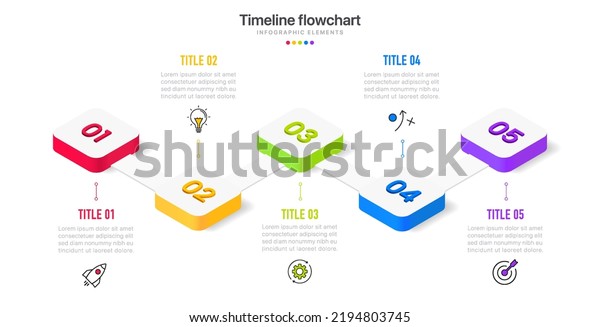 Timeline 3d Infographic Design Options Steps Stock Vector (Royalty Free ...