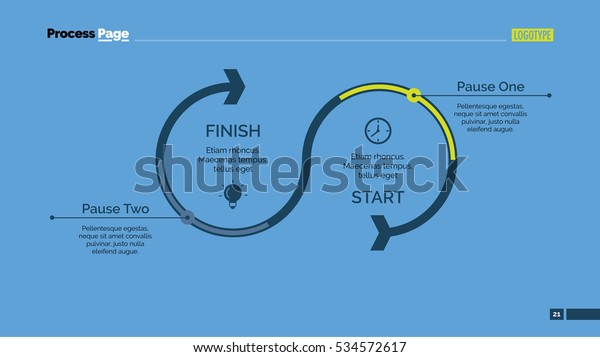 Timeline Arrow Diagram Slide Template Stock Vector (Royalty Free ...