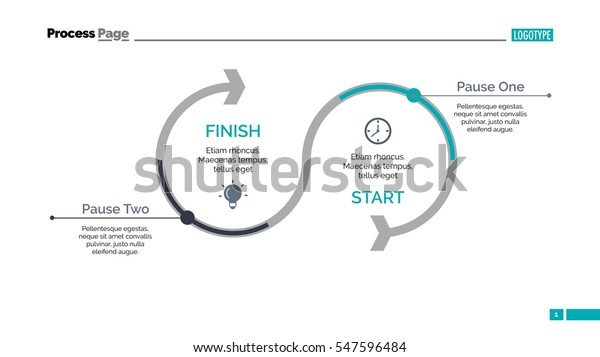 Timeline Arrow Diagram Slide Template Stock Vector (Royalty Free ...
