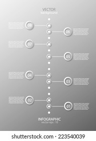 Timeline Design On Grey Background Eps Stock Vector (Royalty Free ...