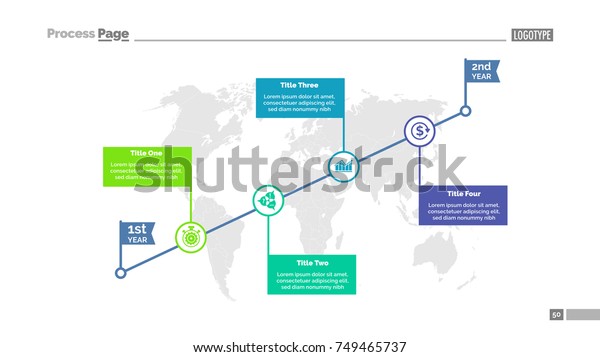 Timeline Four Elements Template Stock Vector (Royalty Free) 749465737