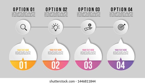 Timeline Infographic Design Template 3 Options Stock Vector (Royalty ...
