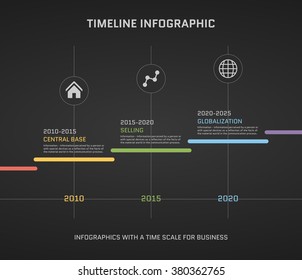 Paper Black Wave Timeline Chart 4 Stock Vector (Royalty Free) 1831506319