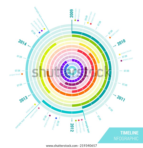 Timeline Infographic. Vector CV, resume, business presentation, project ...