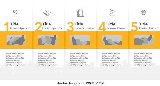 Timeline Infographics 1 5 Steps Complete Stock Vector (Royalty Free ...