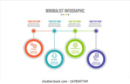 Timeline Infographics Template Circle Arrows Flowchart Stock Vector ...