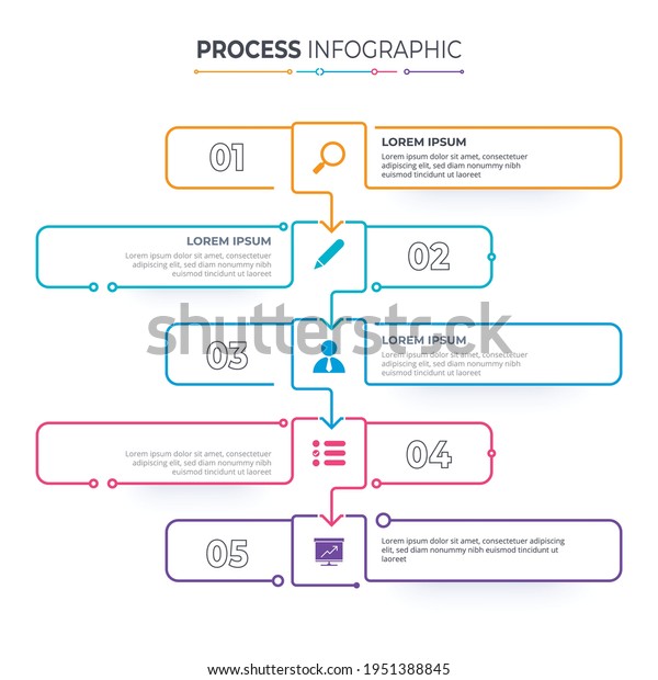 Timeline Infographics Template Milestone Process Diagram Stock Vector ...