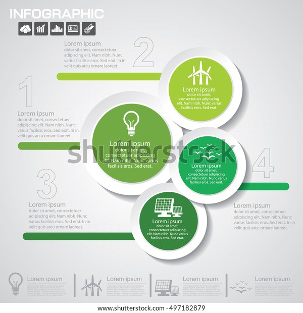 Timeline Nature Infographics Design Template 4 Stock Vector (Royalty ...