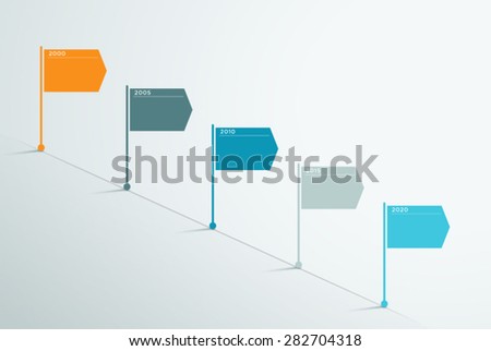 Timeline Vector 3 D Infographic 4 Stock Vector (Royalty Free) 282704318 ...